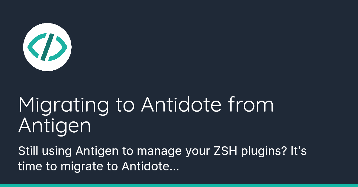 Migrating to Antidote from Antigen | The Frontview